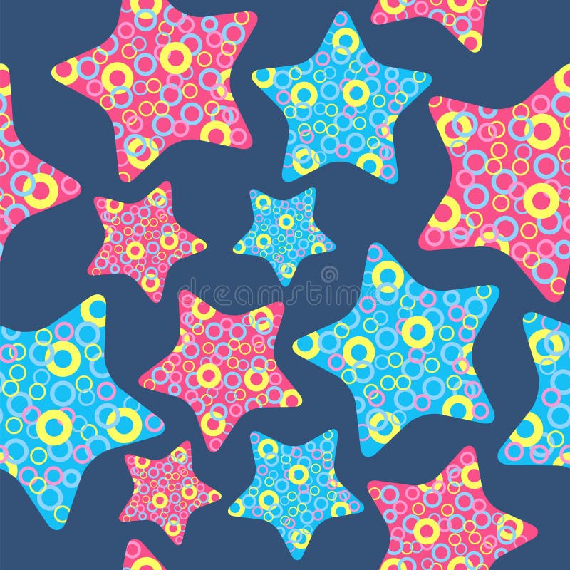 Seamless pattern of stars stock vector. Illustration of clipart - 24820243
