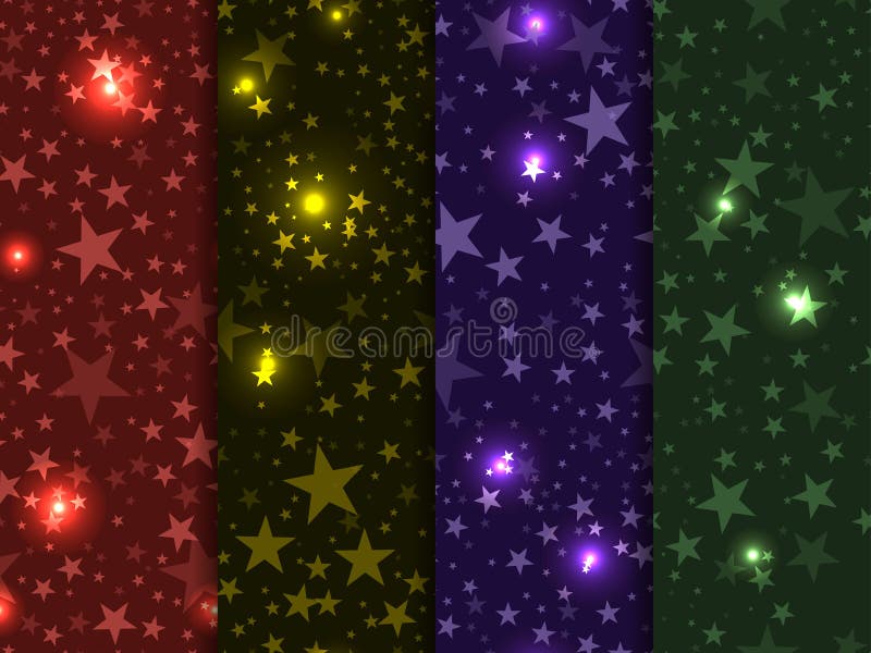 Seamless Pattern with Stars, Deep Space. Star Sky Stock Vector ...