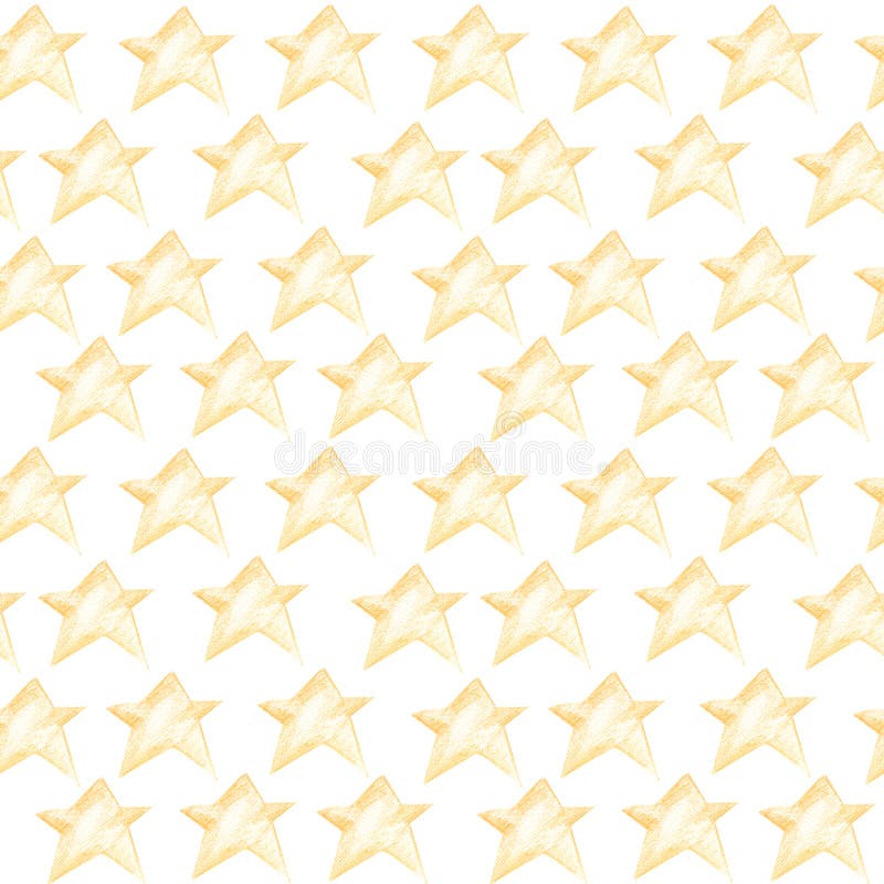 Seamless Pattern with Stars on a White Background Stock Image - Image ...