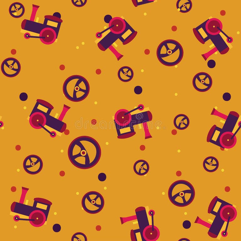 Seamless Pattern with Steams Stock Vector - Illustration of pattern ...