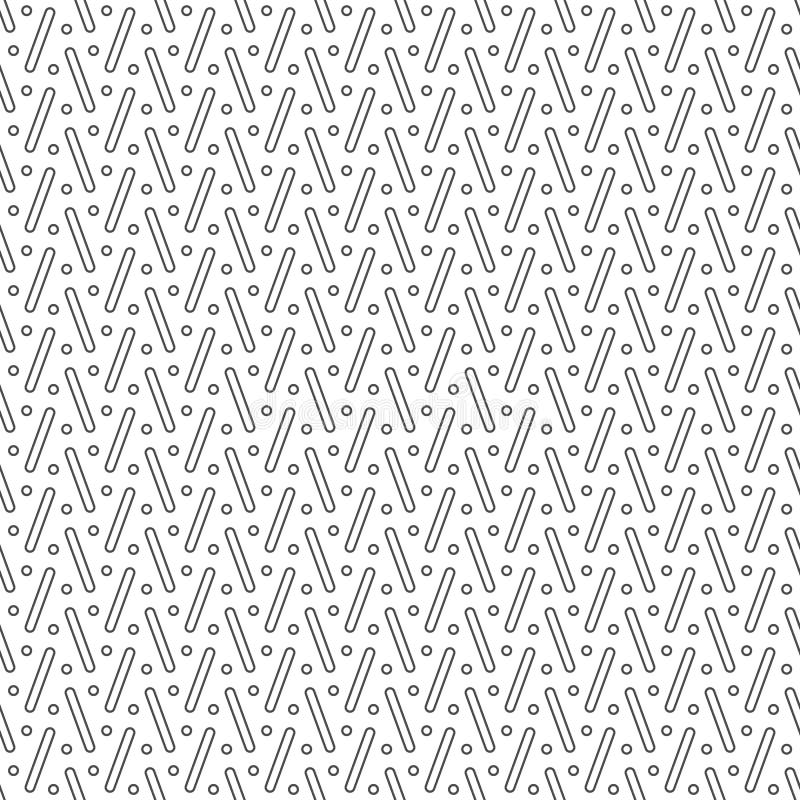 Seamless Pattern of Sticks and Rings. Stock Vector - Illustration of ...