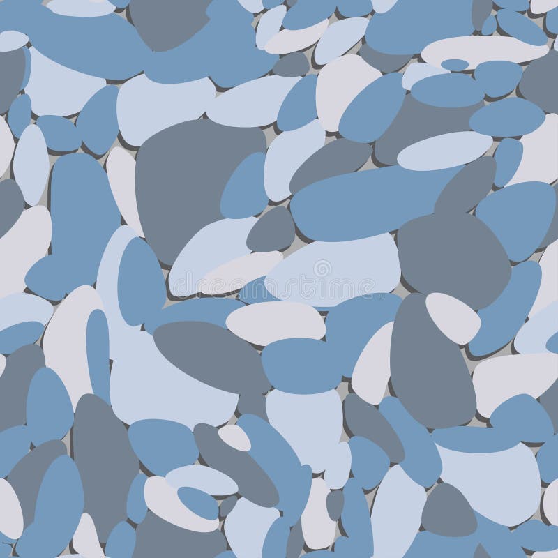 Seamless Pattern with Stones. Vector Seamless Background with Sm Stock ...