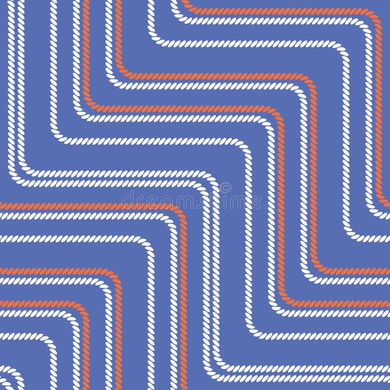 Seamless Pattern with Straight Angles. Curved Threads and Ropes ...