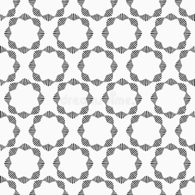Seamless Pattern from Striped Hand Drawn Frames, Stars, Striped ...
