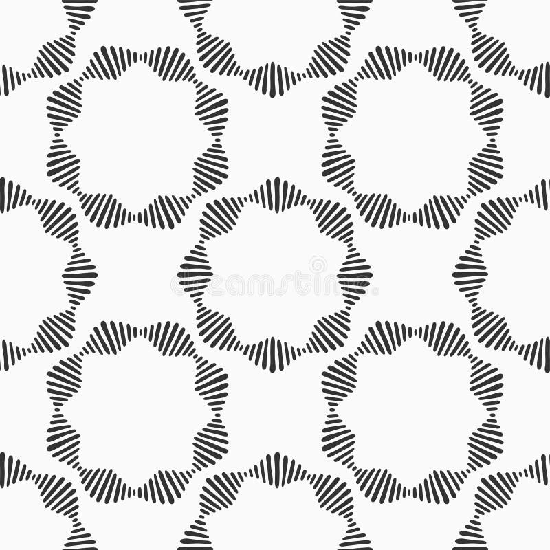 Seamless Pattern from Striped Hand Drawn Frames, Stars, Striped ...