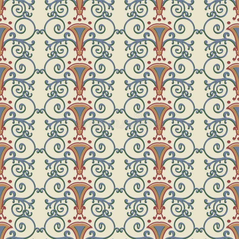 Set of Ancient Roman Ornaments Border Patterns. Stock Vector ...