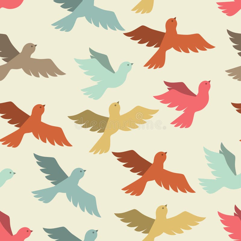 Birds Flock Flying Color Stock Illustrations – 1,155 Birds Flock Flying ...