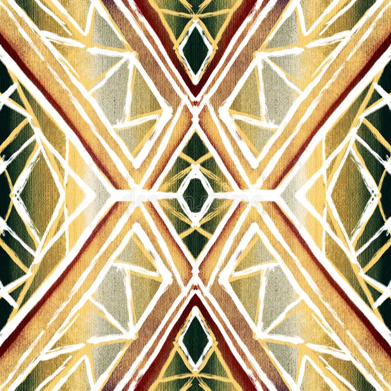 Stylized ethnic pattern stock illustration. Illustration of decorative ...