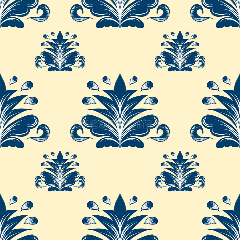 Seamless Pattern with Stylized Floral Motifs. Vector Background, Ethnic ...