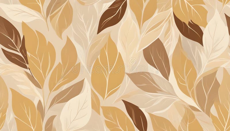 Leaves Overlapping Pattern Repeat Stock Illustrations – 646 Leaves Overlapping Pattern Repeat ...