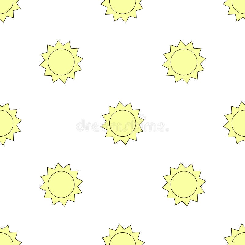 Seamless Pattern with Sun. Colorful Background Stock Vector ...