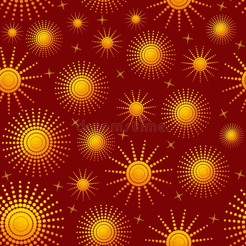 Seamless pattern of Sunny stock vector. Illustration of color - 56605146