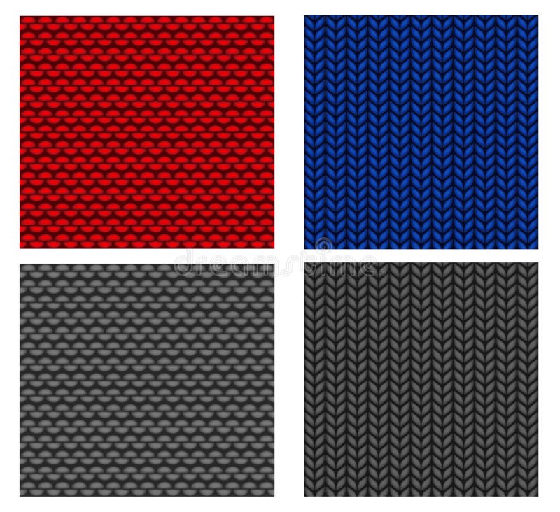 Seamless Pattern of Sweater Fabric Stock Illustration - Illustration of ...