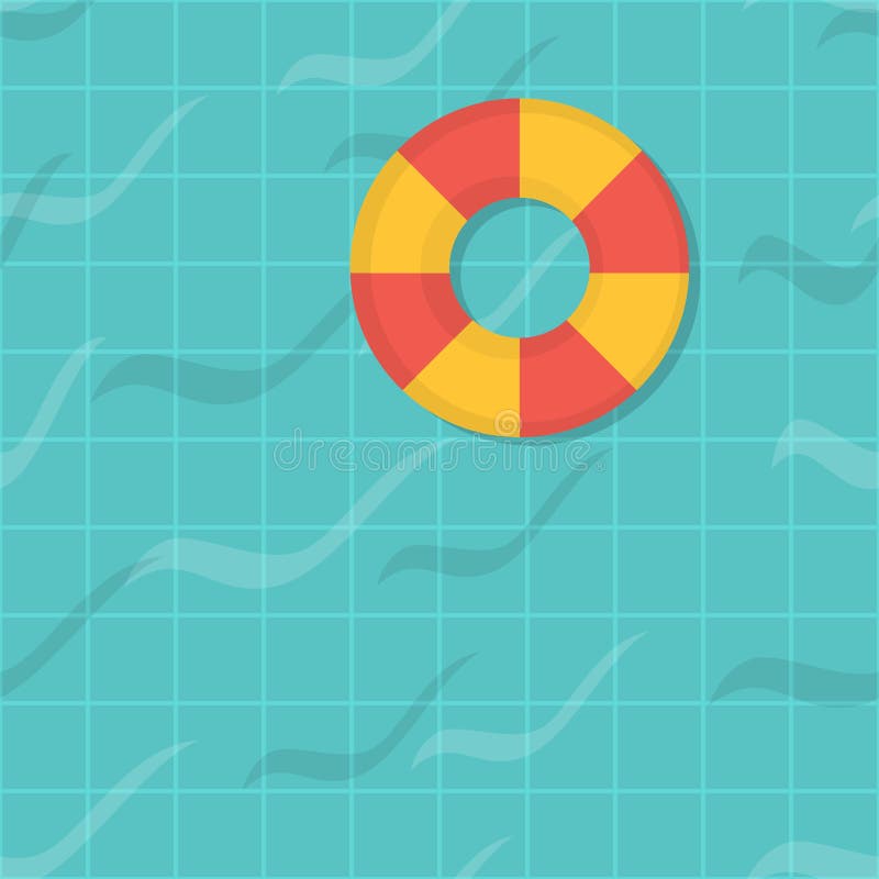 Seamless Pattern Swimming Pool. Top View. Flat Design Stock ...