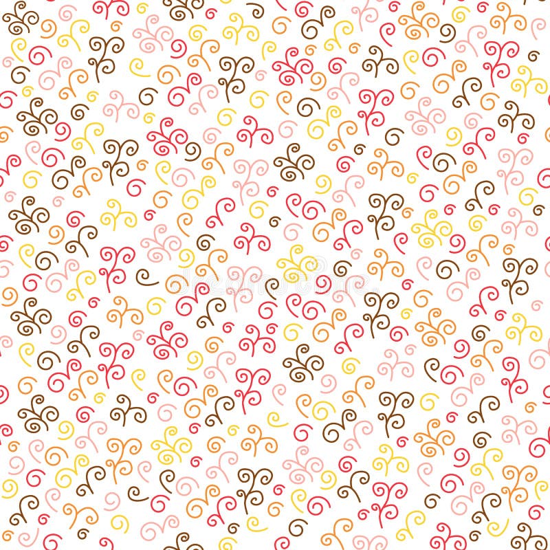 Seamless Pattern with Swirl. Stock Vector - Illustration of circuit ...