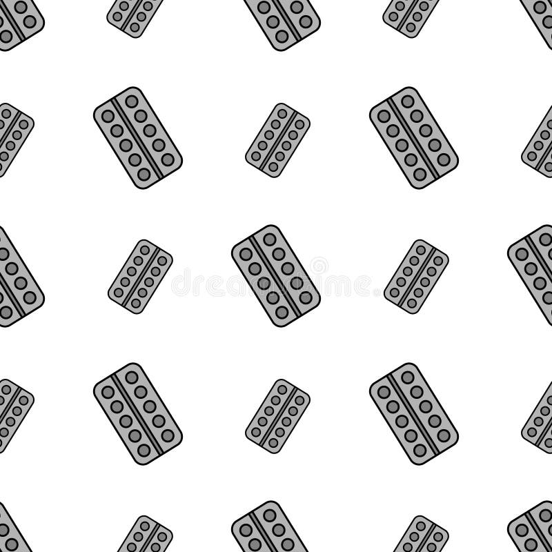 Seamless Pattern with Tablets. Vector Illustration Stock Vector ...