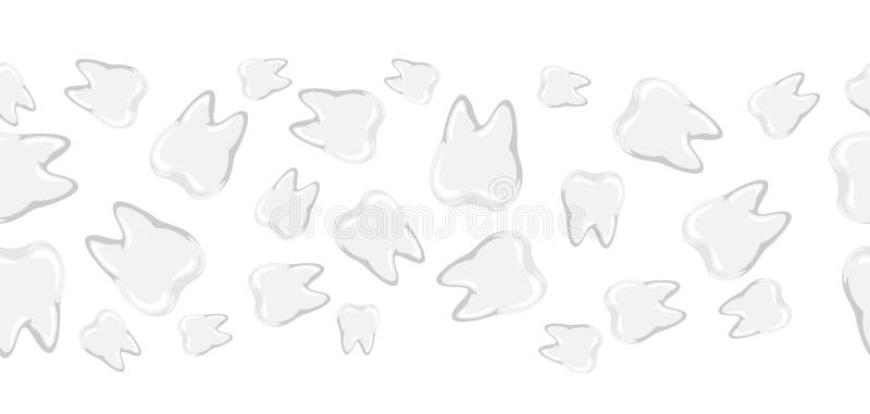 Seamless Pattern with Teeth. Stock Vector - Illustration of happy ...