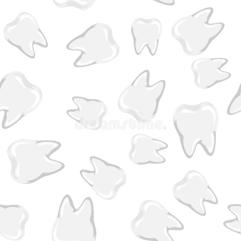 Seamless Pattern with Teeth. Stock Vector - Illustration of paper ...