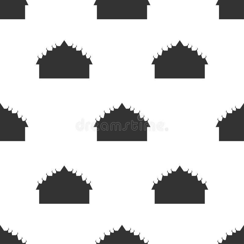Seamless Pattern with Temple,Thailand Stock Illustration - Illustration ...