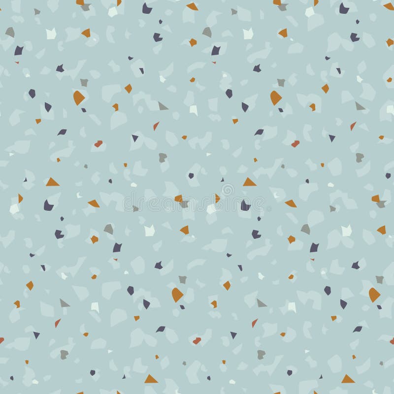 Blue Terrazzo Seamless Pattern. Abstract Repetitive Background Stock ...