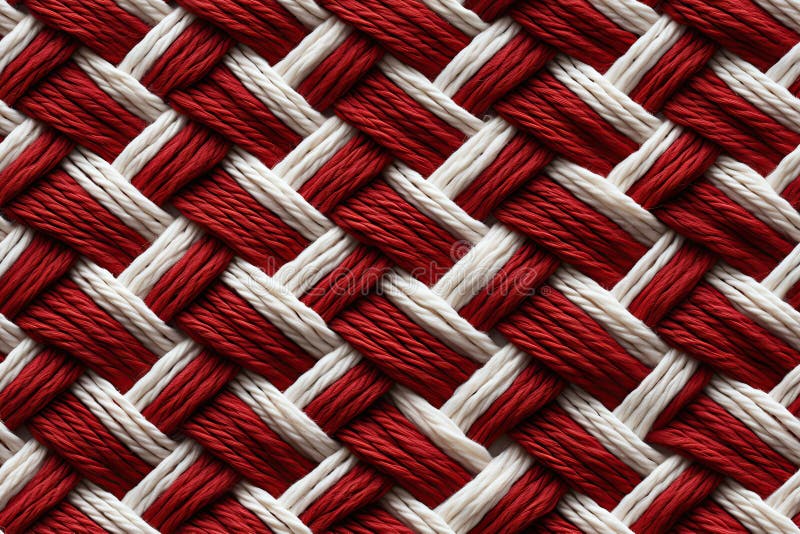 Seamless Pattern of Textile Fabric with Texture Knitted with Red White ...