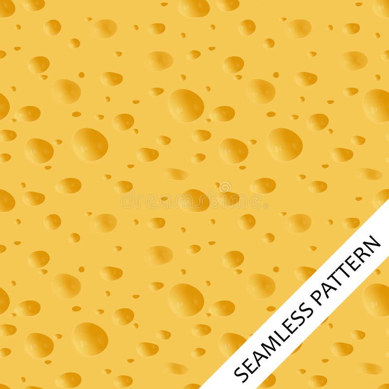 Seamless Cheese Pattern, Texture. Vector Stock Vector - Illustration of ...