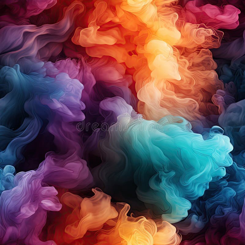 Colorful Smoke Pattern Tile Stock Illustrations – 316 Colorful Smoke ...