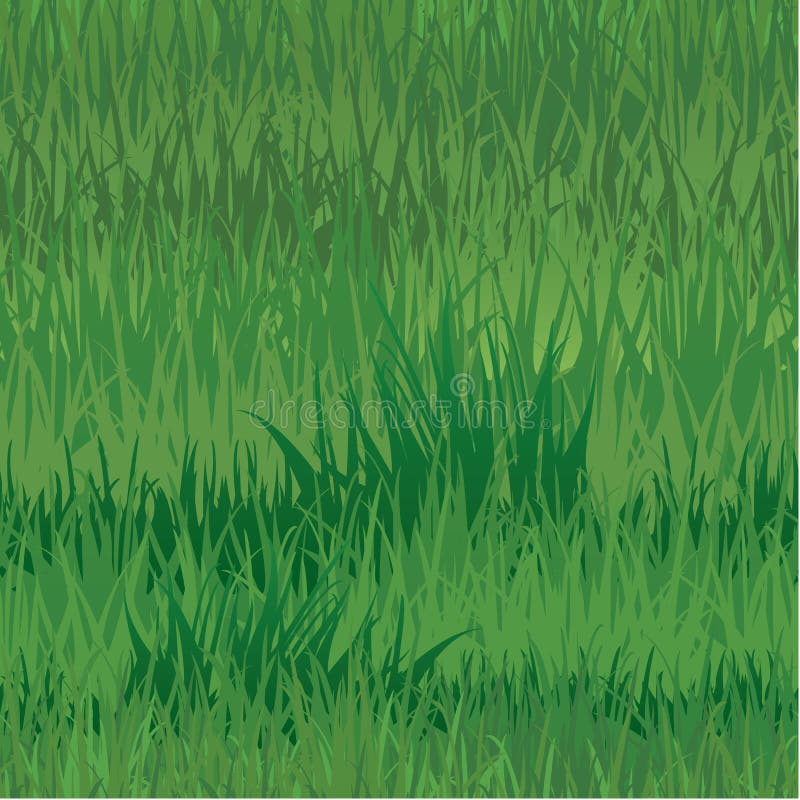 Seamless Pattern - Texture of Grass Stock Vector - Illustration of ...