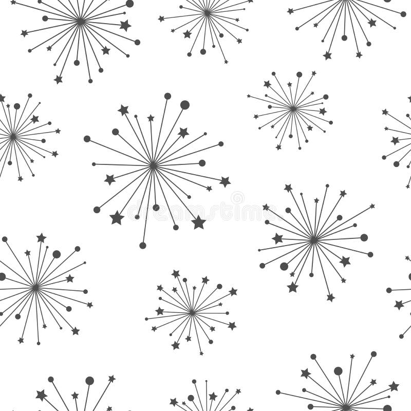 Seamless Pattern Texture with Grey Abstract Star Constellations Stock ...