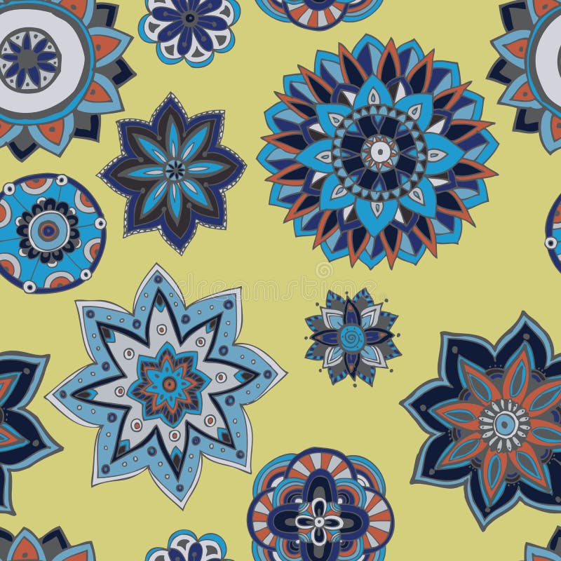 Seamless Pattern Texture. Indian, Arabic, Turkish Style Elements Stock ...