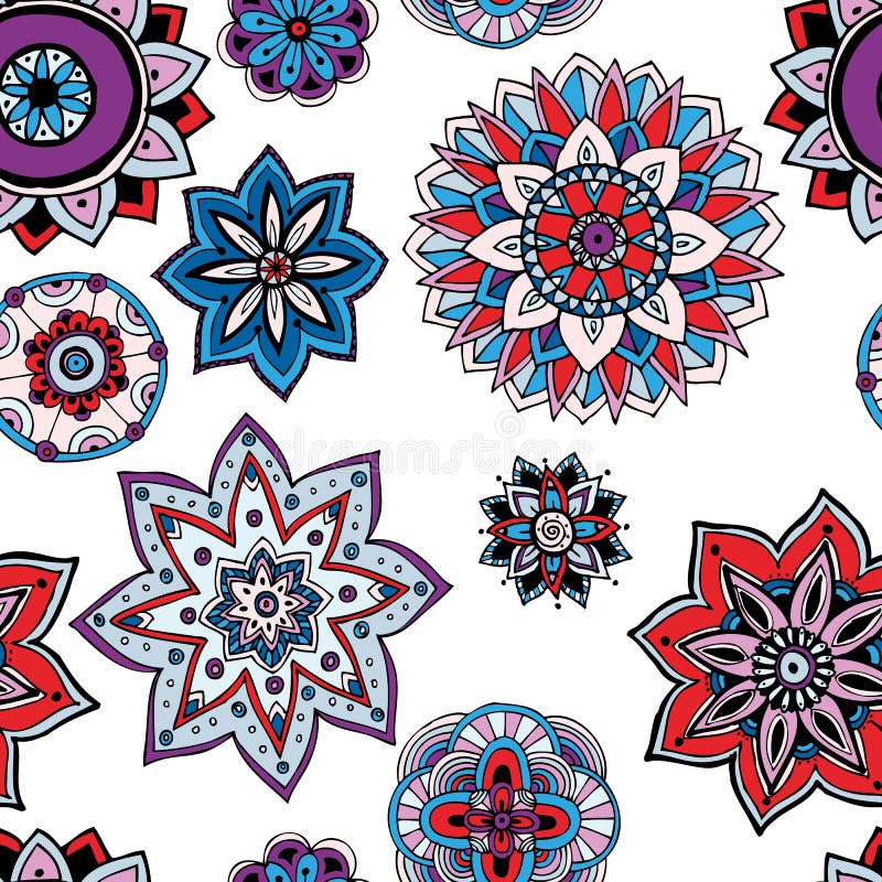 Seamless Pattern Texture. Indian, Arabic, Turkish Style Elements Stock ...