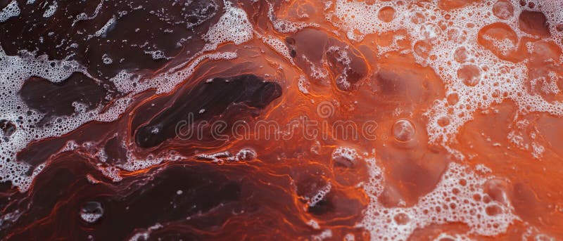 Seamless Pattern Texture of Liquid Bromine Showing Reddish-brown Hues ...