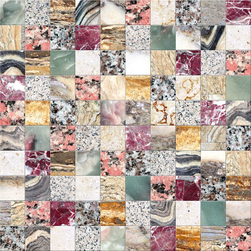 Seamless Pattern with Texture of Marble and Granite Tiles. Repeatable ...