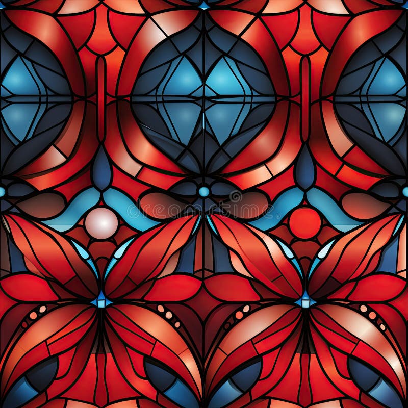 162 Seamless Red Stained Glass Texture Stock Photos - Free & Royalty ...