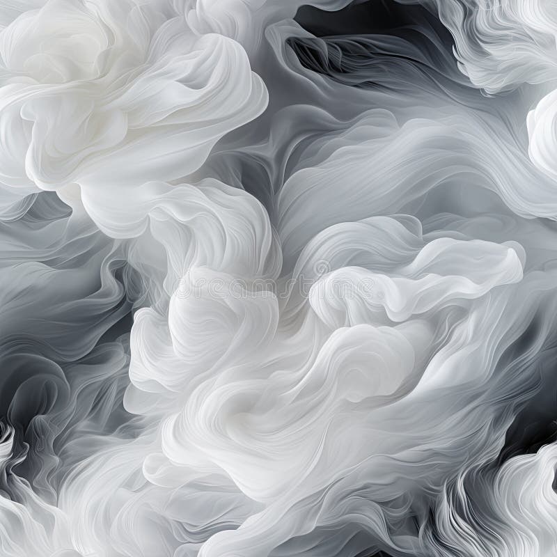 Seamless Pattern with Texture White Smoke Fog Smog Stock Image - Image ...