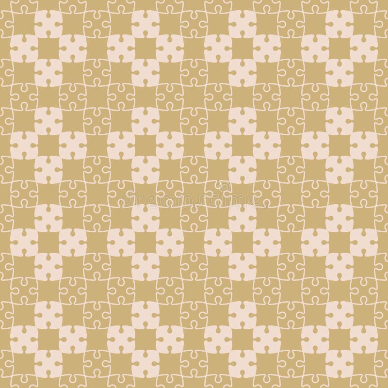 Seamless Pattern on the Theme of Puzzle. Stock Vector - Illustration of ...