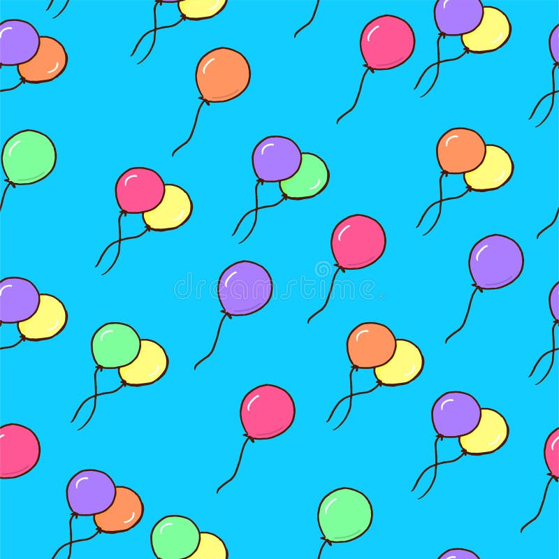 Scribble balloons cartoon stock vector. Illustration of blue - 93594255