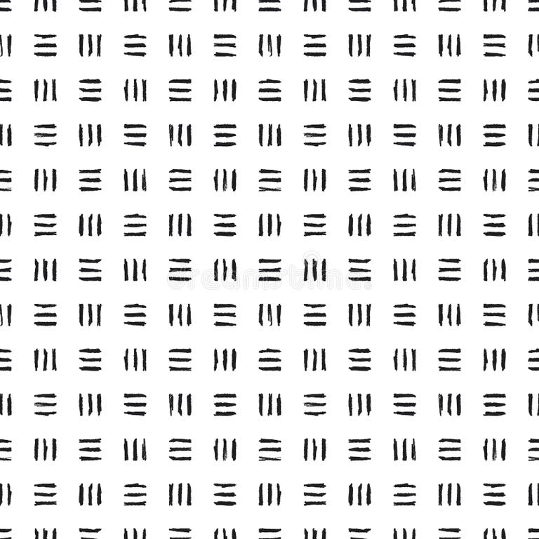 Seamless Pattern with Three Lines Texture, Separated Stock Vector ...