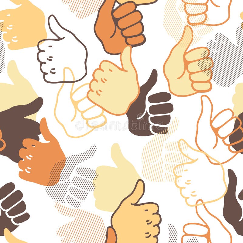 Pattern Thumbs Up Stock Illustrations – 832 Pattern Thumbs Up Stock ...