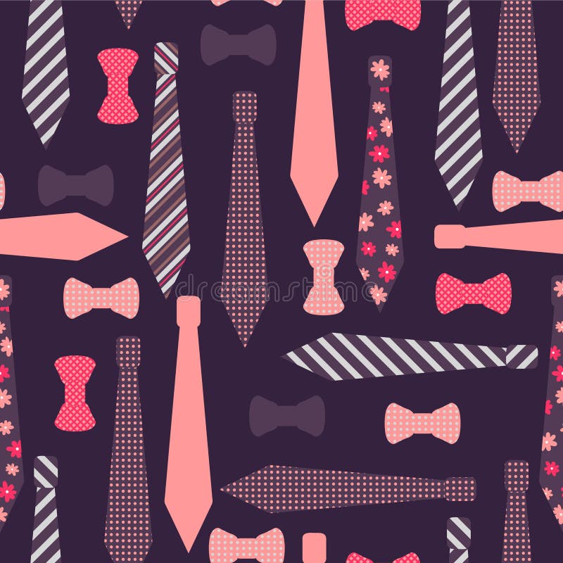 Seamless pattern with ties stock vector. Illustration of fashion - 32818549