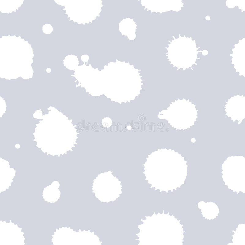 Seamless Pattern, Tile with Inc Splash, Blots, Smudge and Brush Strokes ...
