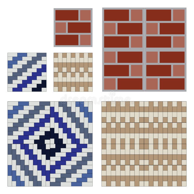 Seamless Pattern Tiles Brick Wall Stock Vector - Illustration of forms ...