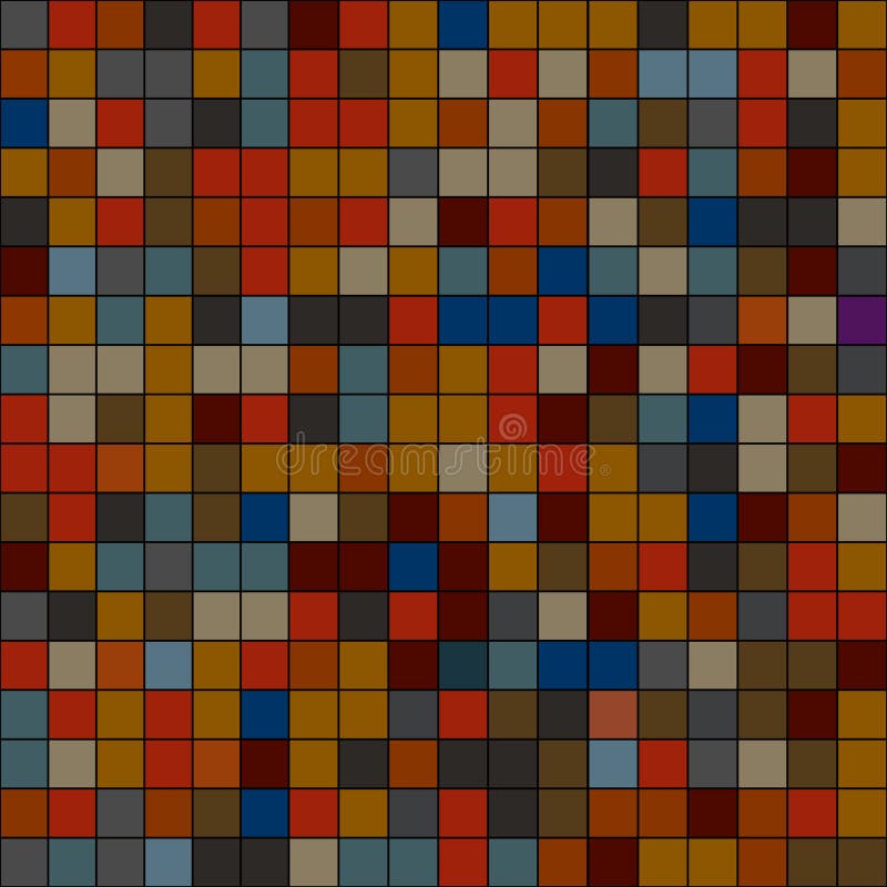 Seamless Pattern Tiles in Brown and Burgundy Tones Stock Illustration ...