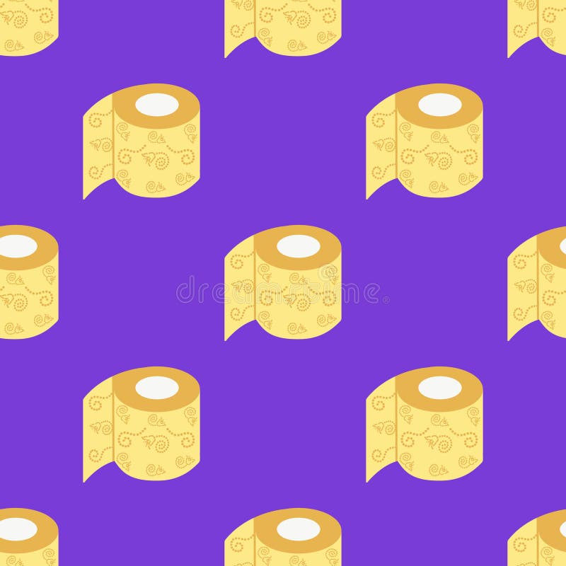 Cartoon Toilet Paper Seamless Pattern Stock Illustrations – 366 Cartoon ...