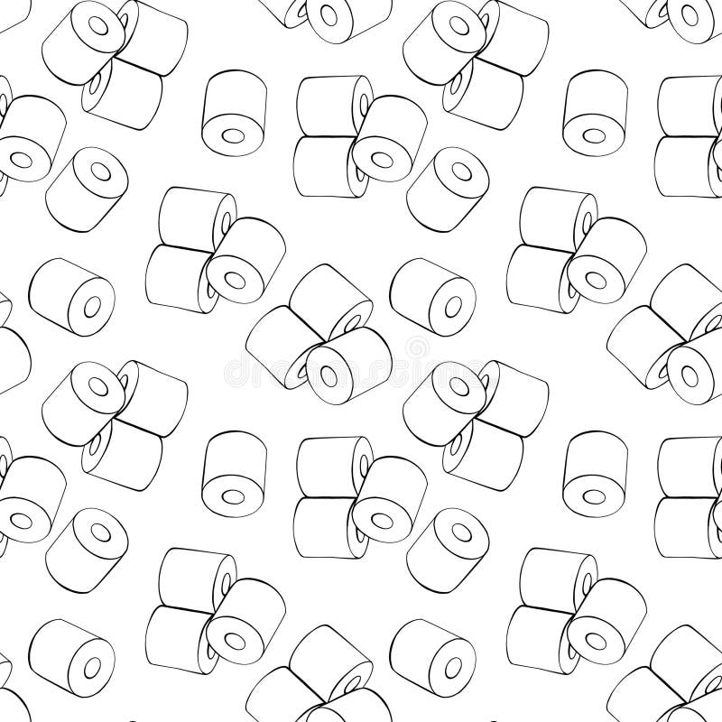 White Toilet Paper Seamless Texture Stock Illustrations – 301 White ...