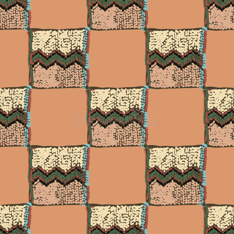 Seamless Pattern of Traditional African Zigzag Ornament Stock Vector ...