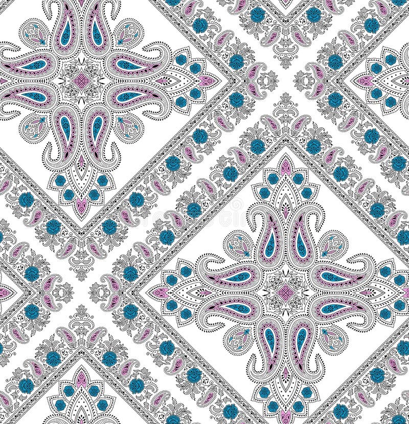 Seamless Pattern with Traditional Asian Design Elements Stock ...