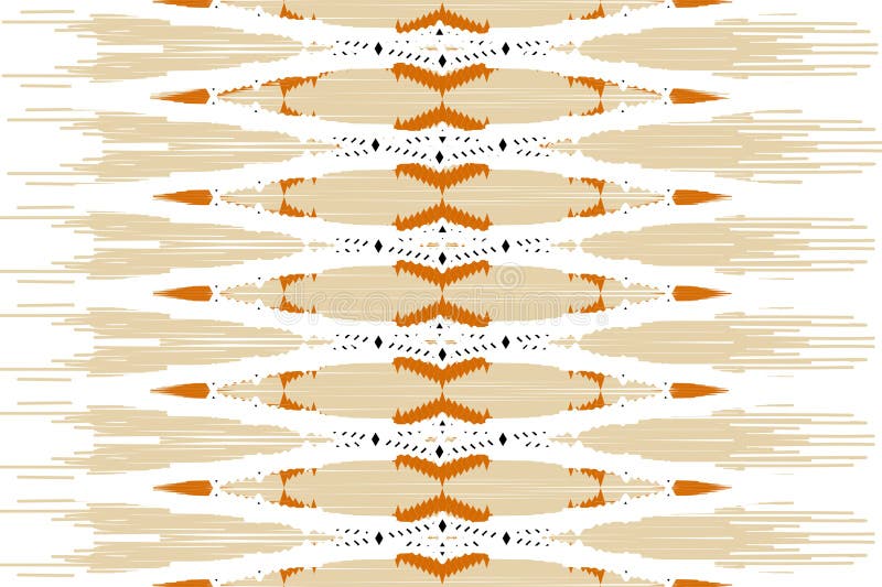 Seamless Pattern, Traditional Ethnic Pattern on White Background Stock ...