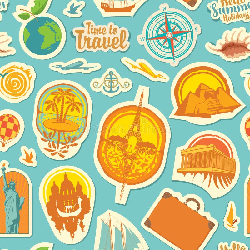 Europe Travel Stickers Stock Illustrations – 938 Europe Travel Stickers ...
