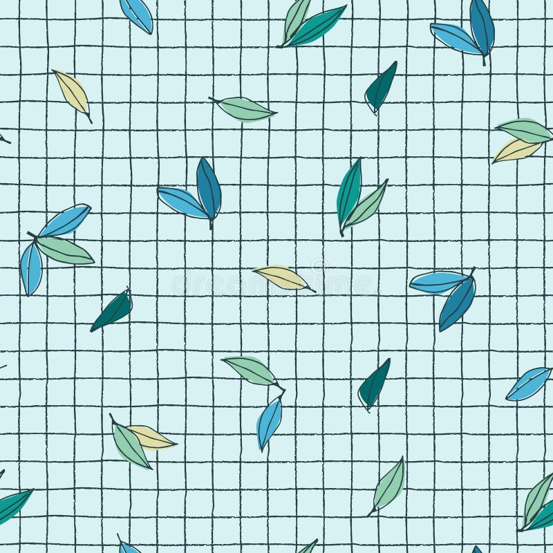 Seamless Pattern with Tree Branches and Leaves for Textile Design, Home ...